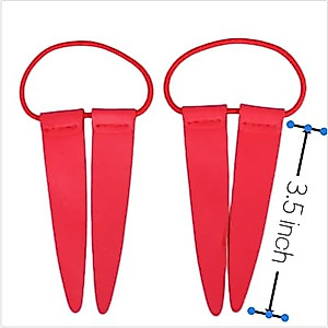 DAZCOS Anime Cosplay Wig For Girls Women Blue Hair With Red Rope