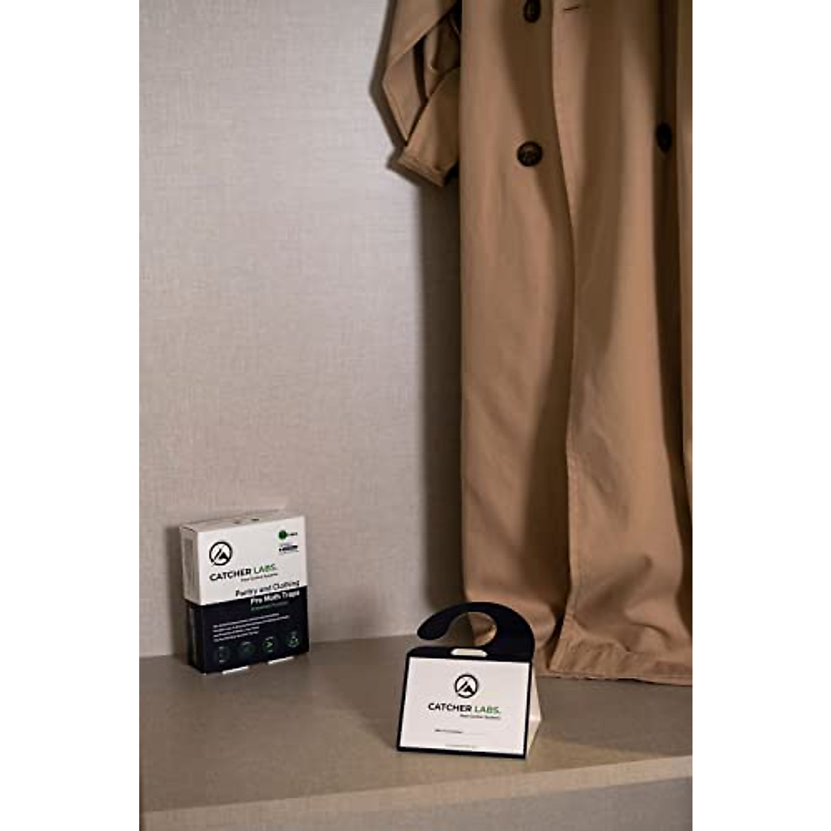 Catcher Labs Pantry & Clothing Moth Traps | Moth Traps with Pheromones | 20-Pack Non-Toxic Moth Killer | Moth Traps for Home