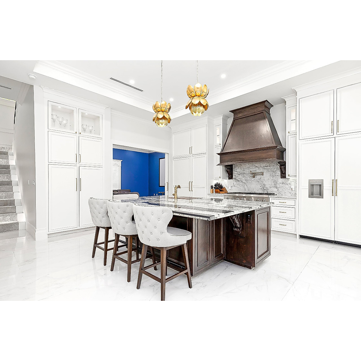 BUILDMART - 48" Linear Slot Diffuser - (2 Slot) Double Slot - White Decorative Air Vent - Modern AC Vent Cover for Ceiling, Walls & Floors - Texas Buildmart