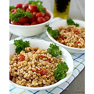 Organic Italian Pearled Farro - Raw, Non-GMO, Vegan, Bulk, Protein, Fiber Rich (5LB)