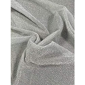 SFN SKY 10ft x10ft Silver Spandex Curtain Party Wedding Backdrop Photography Background Photo Booth Backdrop Studio Background (Silver)