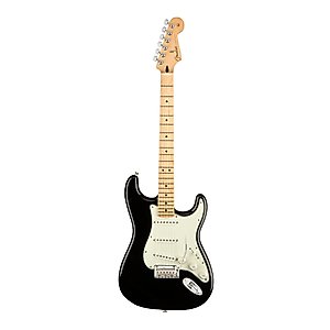 Fender Player Stratocaster SSS Electric Guitar, with 2-Year Warranty, Black, Maple Fingerboard