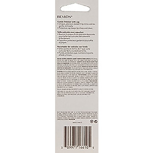 Cuticle Trimmer with Cap by Revlon, Cuticle Remover Tool, Nail Care, High Precision V-Tip Blade (Pack of 1)