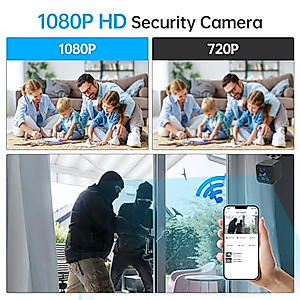 lopofly Wireless WiFi Home Security Camera, 120° Wide Angle Indoor Outdoor Surveillance