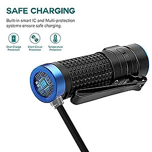 TUSITA MCC3 1A/1.5A/2A Magnetic Charger Compatible with Olight Odin | Odin Mini | PL-Pro | Baton3 | Warrior Mini2 | Perun 2 | Seeker 3 pro|Warrior X3 3S | Baldr Pro R - 50CM