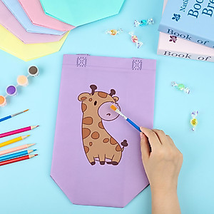 Augisteen 30 Pack Pastel Non-Woven Gift Bags Reusable Tote Treat Bags Bulk Rainbow Party Favor Gift Bags with Handles for Wedding Birthday Party Gifts Wrapping Supplies, 8 x 4 x 10 Inch