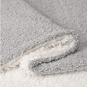 UGG Ana Knit Throw Blanket - Plush Oversized Reversible Accent Blanket - 50” x 70” - Seal