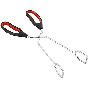 eoocvt 3 Pack Stainless Steel Scissor Tongs, Kitchen Tongs for Cooking Food Tongs BBQ Barbecue Tong Grilling Tongs Bread Food Clamp, 9/11/13 Inch