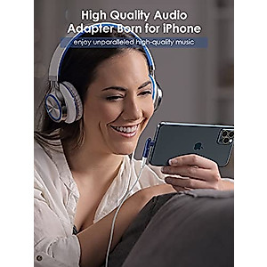 Mangotek Lightning to 3.5mm Headphone Jack Adapter, Apple MFi Certified, Aux Dongle Cable Adaptor for iPhone 14 13 12 11 Pro Max 7 8 Plus SE X XR XS