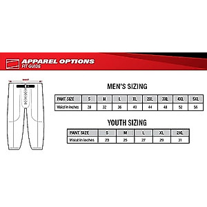 Rawlings | Adult Game/Practice Football Pants, Black, X-Large