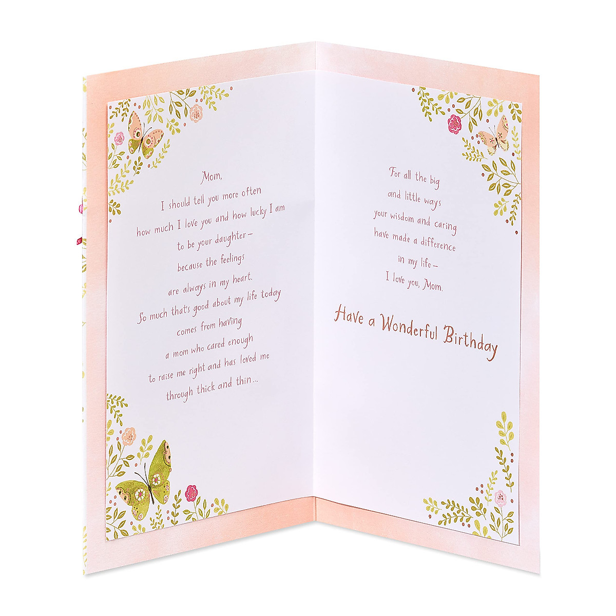 American Greetings Birthday Card for Mom from Daughter (With Love)