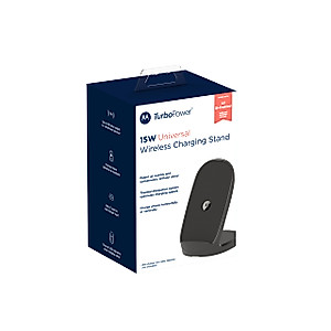 Motorola TurboPower 15W Qi Wireless Stand for Fast Charging of Moto G Power 5G (2024), Motorola Edge 2022/2023, Edge+ (Plus) 2023/2022/2020, Razr+ (Plus) 2023, Razr 2023, ThinkPhone by Motorola