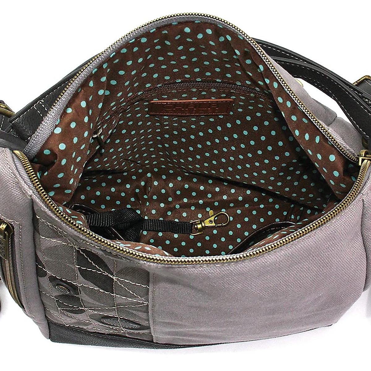 Retro Convertible Purse - Charms Daisy+HOPE - Gray