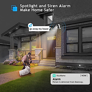 Techage Security Cameras Wireless Outdoor, Solar Cameras for Home Security Outside with AI Motion Detection, 1080P Color Night Vision, IP66 Weatherproof, 2-Way Talk, 2.4Ghz WiFi, Cloud/SD Storage