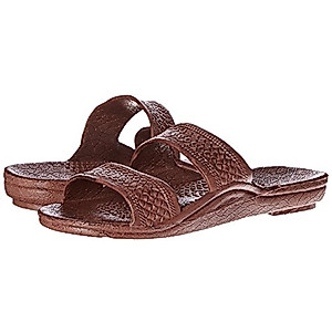 Surf Ware Brown Rubber Sandal, Hawaiian Classics Slide Slipper (8)