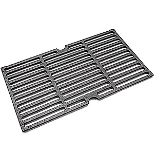 SafBbcue Grill Grates for Kenmore 146.23678310 146.16132110 146.20164510 146.23679310 146.23766310 Dynaglo DGF493BNP DGF493PNP Backyard GBC1440W BY13-101-001-12, 16-4/9" Matte Cast Iron