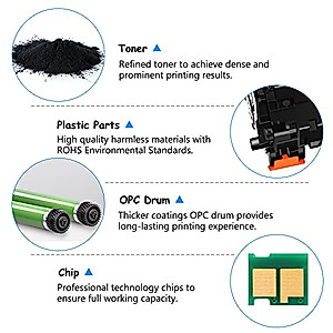 SuperInk 5 Pack Compatible Black Toner Cartridge Replacement for HP 78A CE278A use in Laserjet P1560 P1566 P1606 P1606n P1606dn M1536dnf Printer