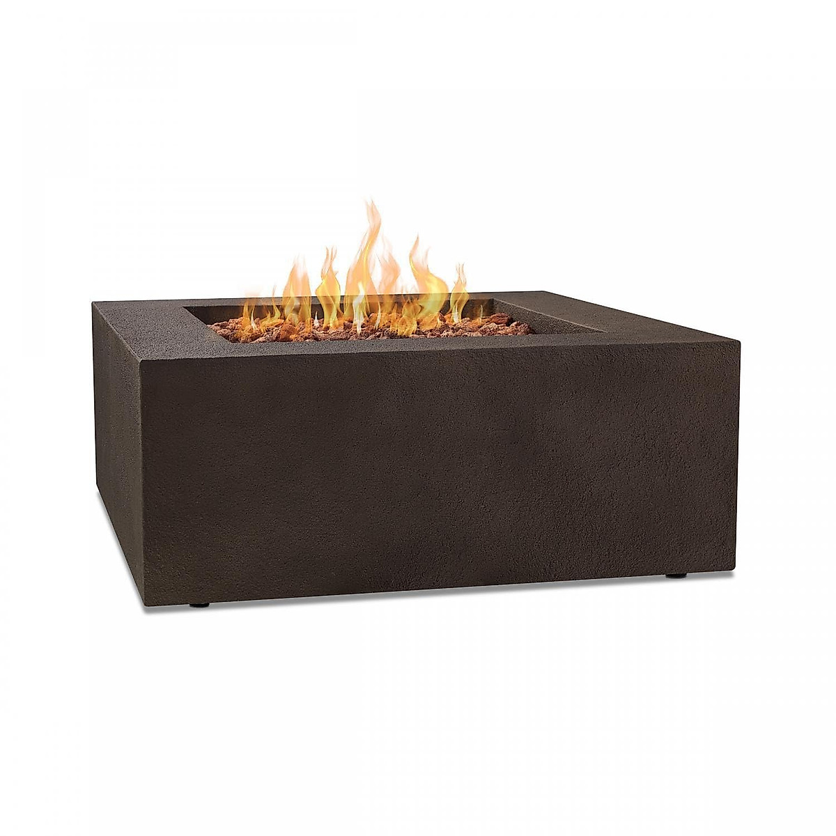 Lakeview Villa Flora 36-Inch Square Natural Gas Fire Pit Table - Kodiak Brown - SC-9720NG-KB