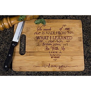 Mother's Day Git, Laser Engraved Cutting Board For mom, So much of me Chopping board-Gift for Mom, Mothers day Gift,Mom's kitchen