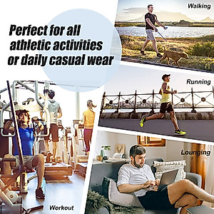 maamgic Mens Sweat Shorts 7" Above Knee Workout Gym Shorts Lounge Shorts with Zipper Pockets Mint Medium