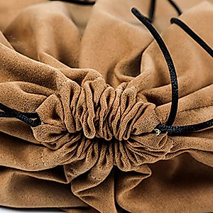 Storage Bag Large Capacity Suede/Flannel Tote for Underwear Toy Packaging Pocket Clothes Storage(49x60cm,Beige)