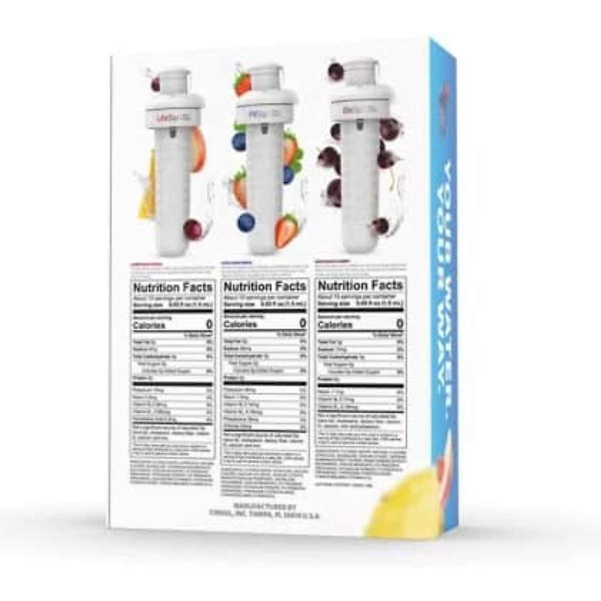 Cirkul 22oz Stainless Steel Water Bottle with 3 Flavor Cartridges