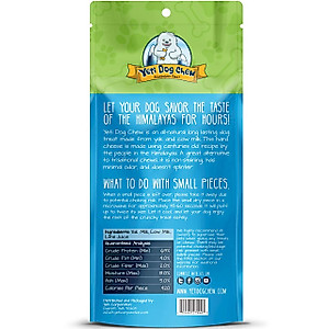 Yeti Dog Chew - Yak Cheese Himalayan Dog Chews - Healthy Long Lasting Dog Chews - Yak Chews for Large, Medium and Small Dogs - Yak Bones for Dogs - Natural Yak Cheese Dog Chews - Large, 7 oz