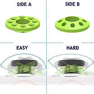 Aim Assist Motion Control Rings Compatible with PS5,PS4,Xbox Series X/S,Xbox Core,Xbox Elite 2 Core Controller Precision Rings Rubber Accessories Two Different Strength (3pack-Green)