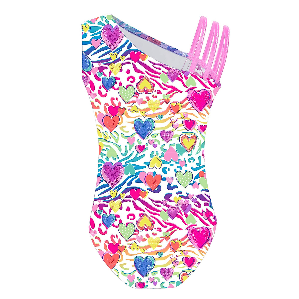 Hansber Kids Girls Sleeveless Leotard Gymnastics with Shorts Athletic Biketard Unitard 2 Piece Dance Outfits Pink 8