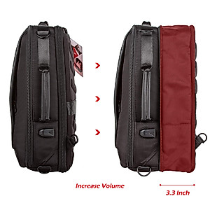 OPACK Rfid Business 15.6 inch Laptop Backpack Convertible Increase Compartment Anti-Theft Laptop Rucksack USB Charging and Water Resistant College Multi-Functional Travel