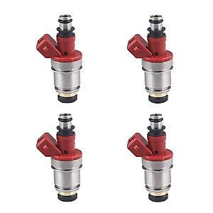 JDMON Compatible with Fuel Injectors Nissan Pickup D21 2.4L replace 1990-1994 16600-86G00 1660086G00 4pcs