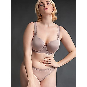 Smart & Sexy Women's Perfect Demi T-Shirt Bra, Bark (Micro), 38D