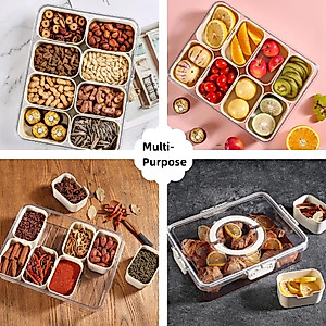 Snack Box Snackle Container Containers Organizer Divided Serving Tray Bag Accessories Vegetable Food Storage Ice Chilled Compartment Snackbox Caddy Fridge Salad Bar Adult Nut Snackable Toppings