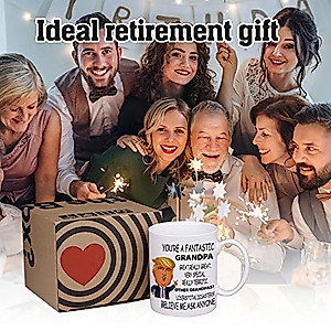 Funny Coffee Mug for Grandpa - You're A Fantastic Grandpa, Birthday Gifts for Grandfather, Thanksgiving Christmas Gifts for Papa, Retirement Gift for Grandpa, Inspirational Gifts for Grandpa