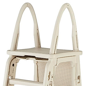 Confer Plastics A-Frame 7200 Above Ground Adjustable Pool Roll-Guard Safety Ladder