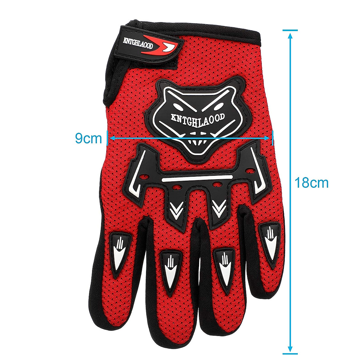 Frienda Motorcycle Gloves Power Sports Racing Gloves Riding Dirty Bike Gloves Winter Cycling Gloves for Riding Cycling Hiking Outdoor Sports(Red,7.09 x 3.55 Inches)