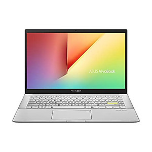 ASUS VivoBook S14 S433 Thin and Light Laptop, 14” FHD Display, Intel Core i5-1135G7 CPU, 8GB DDR4 RAM, 512GB SSD, Thunderbolt 3, Wi-Fi 6, Windows 10, AI Noise-Cancellation, Dreamy White, S433EA-DH51