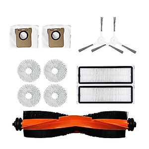 11pcs Main roller brush/side brush/mop cloth/dust bag/HEPA filter compatible with For Dreame L10S Ultra Xiaomi X10+ B101CN C102CN robot vacuum cleaner Accessory replacement