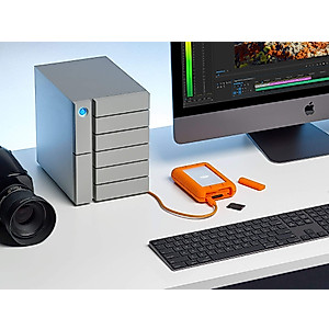 LaCie Rugged RAID Pro 4 TB External Hard Drive Portable HDD – USB 3.0 Compatible – with SD Card Slot, Drop Shock Dust Water Resistant, for Mac and PC Computer Desktop Workstation Laptop (STGW4000800)