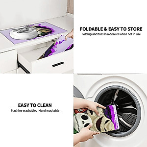 The Nightmare Before Christmas Dish Drying Mat for Kitchen, Ultra Absorbent Microfiber Dishes Mats by HappyDaddy,Kitchen Accessories,X-Large,18 x 24 Inch