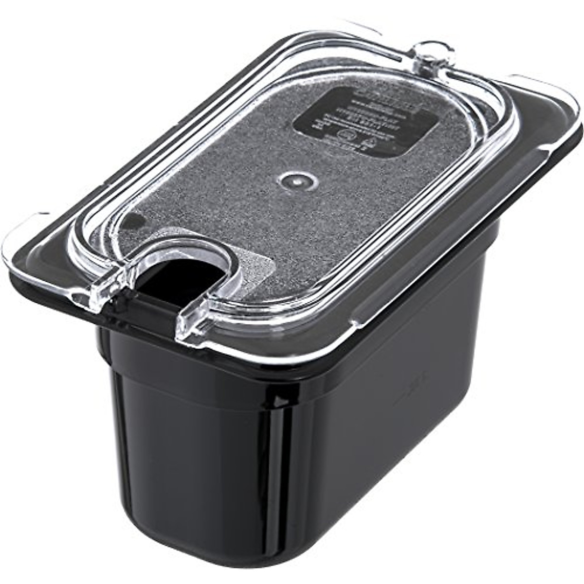 Carlisle FoodService Products 3068703 Plastic Food Pan, 1/9 Size, 4 Inches Deep, Black