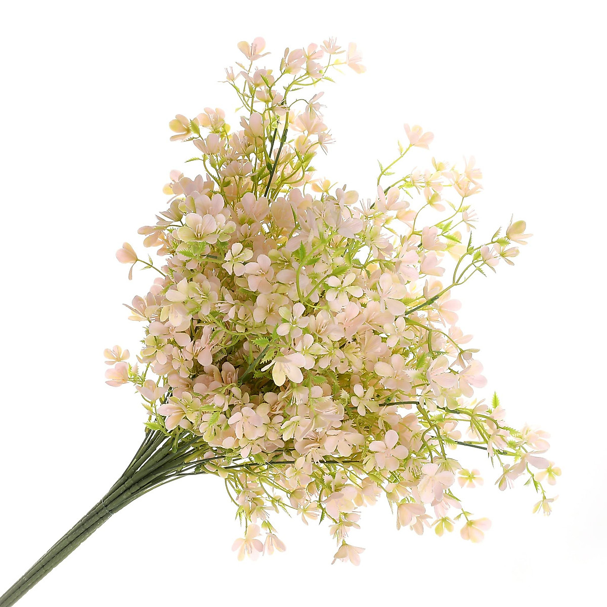 Grand Verde 29” Blush-Pink Plastic Flowers Artificial Bouquet Faux Greenery Long Stems for Tall Vase, DIY Crafts Home Decoration, Bulk 5pcs