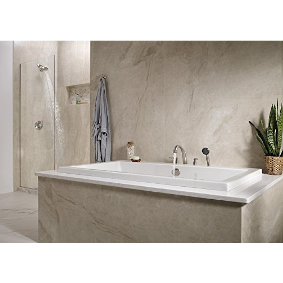 Delta Faucet T4732-SS Woodhurst Roman Tub with Handshower Trim, Stainless (Valve sold separately)