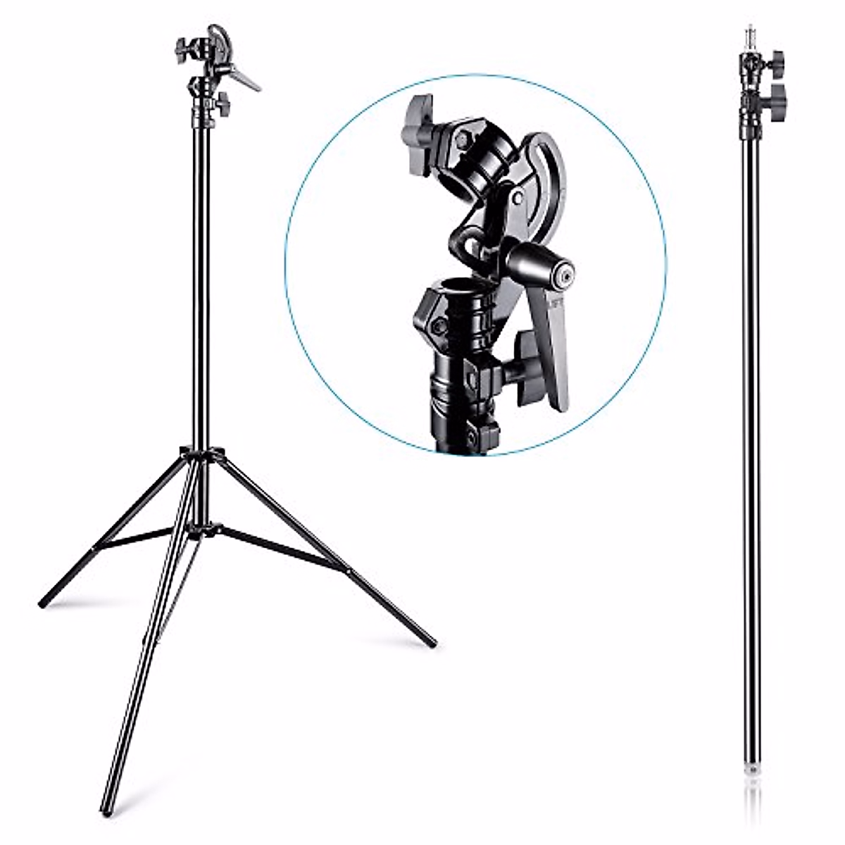 Neewer 13feet/390cm Two Way Rotatable Aluminum Adjustable Tripod Boom Light Stand with Sandbag for Studio Photography Video