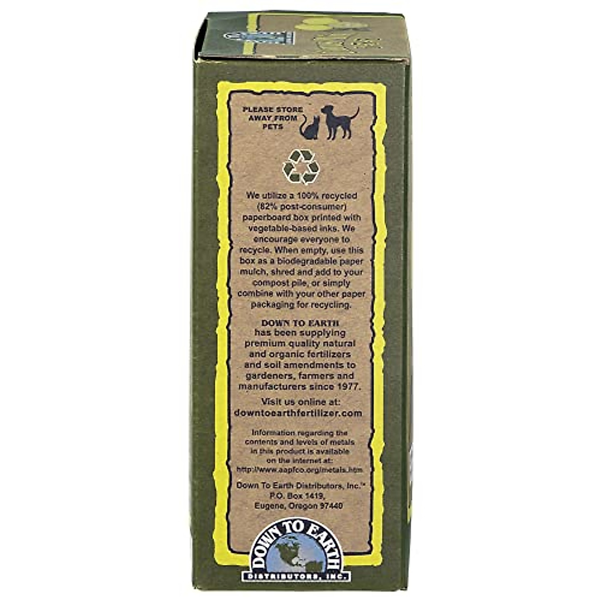 Down to Earth Organic Citrus Fertilizer Mix 6-3-3, 1 lb