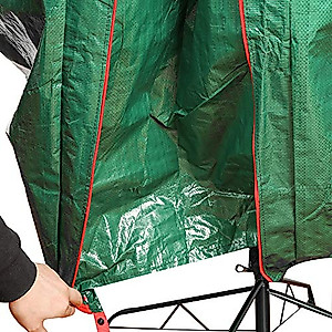 Sattiyrch Upright Christmas Tree Storage Bag – Tear Proof Material for Extra Durability – Holds up to 9 Foot Assembled Trees
