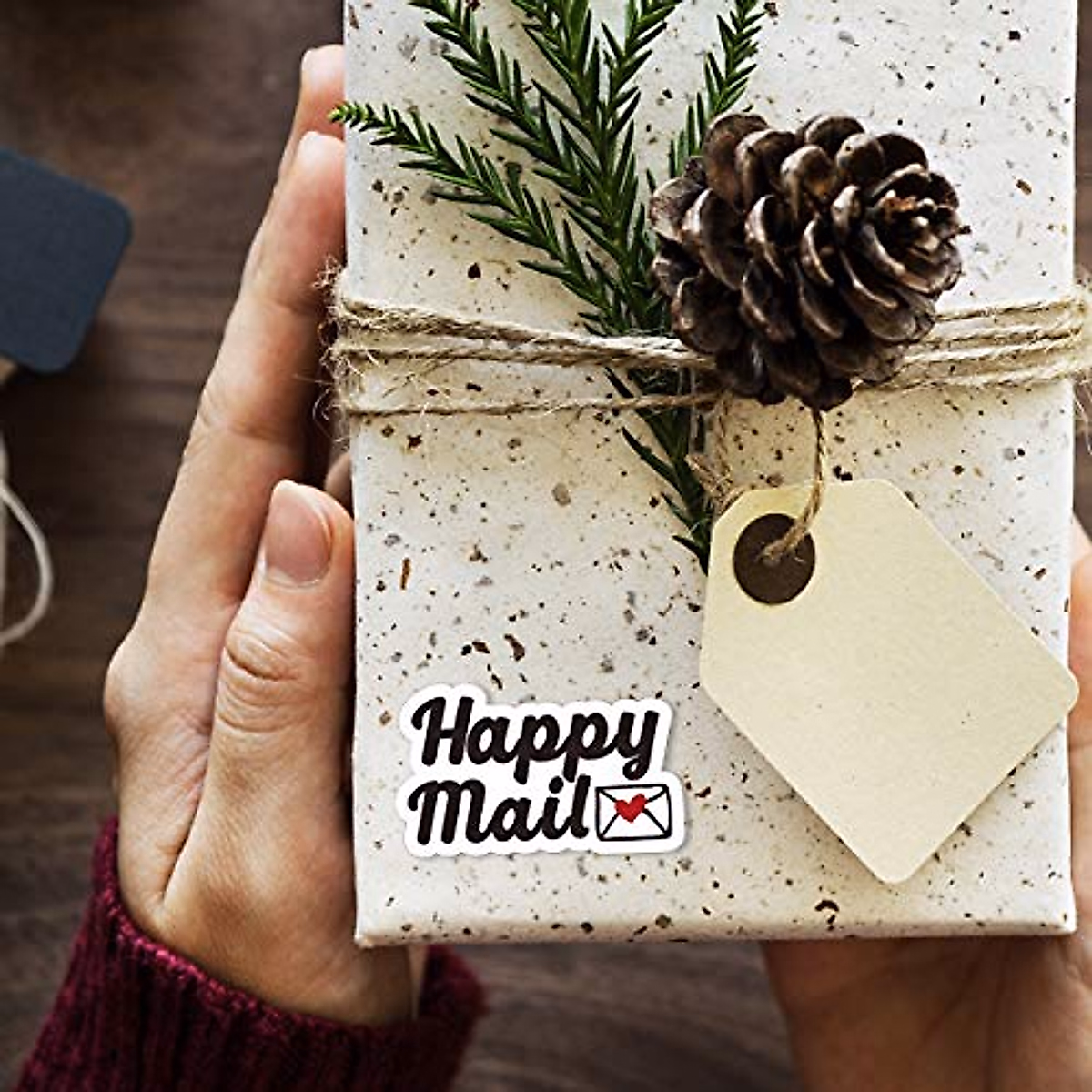 Muminglong Thank You Sticker, Small Business, 500 PCS (Happy Mail with)