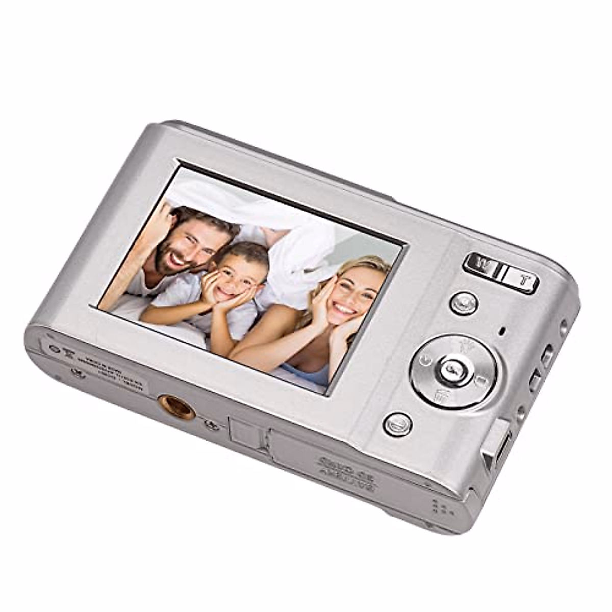 CalmGeek Portable Digital Camera 48MP 1080P 2.4-inch IPS Screen 16X Zoom Auto Focus Self-Timer 128GB Extended Memory Face Detection -Shaking with 2pcs Batteries Hand Strap Carry Pouch