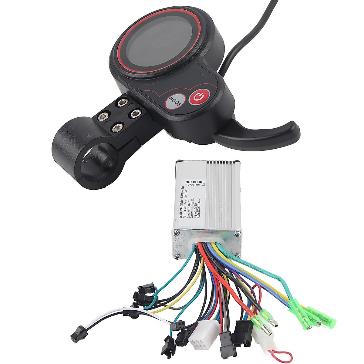 Fafeims Electric Bike Controller Box Motor Brushless Controller with LCD Display Panel for E Bike (48V)