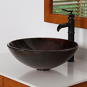 Elite Oil Rubbed Bronze Mounting Ring for Bathroom Glass Vessel Sink